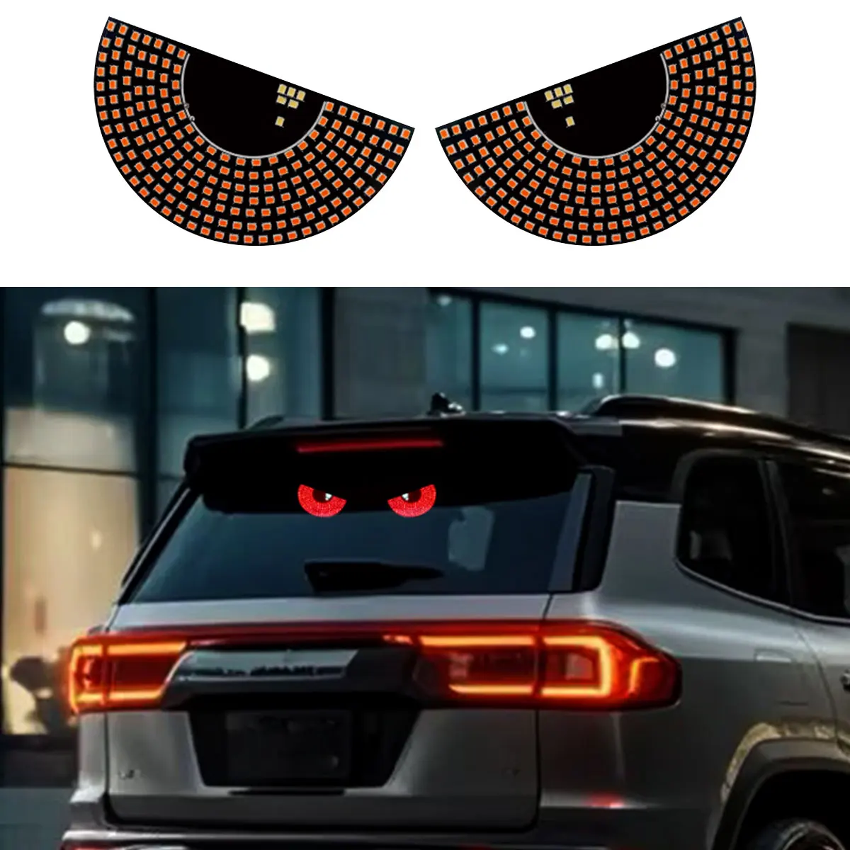 Luz LED de ojos del diablo para coche, luces de señal de pantalla para ...