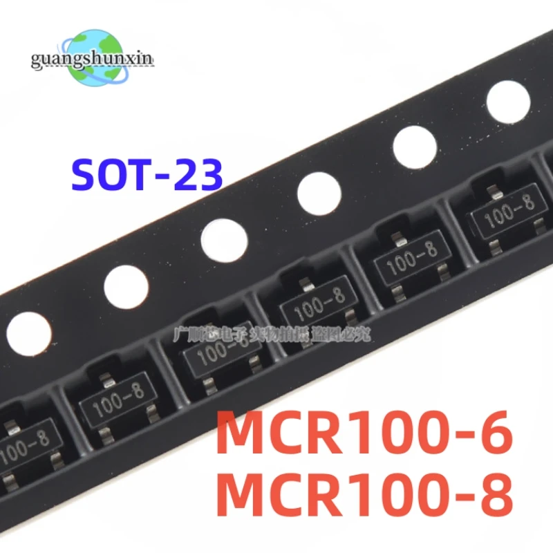 50pcs MCR100-6 SOT-23 MCR16 100-6 1A 400V MCR100-8 SOT-23 MCR100 100-8 ...