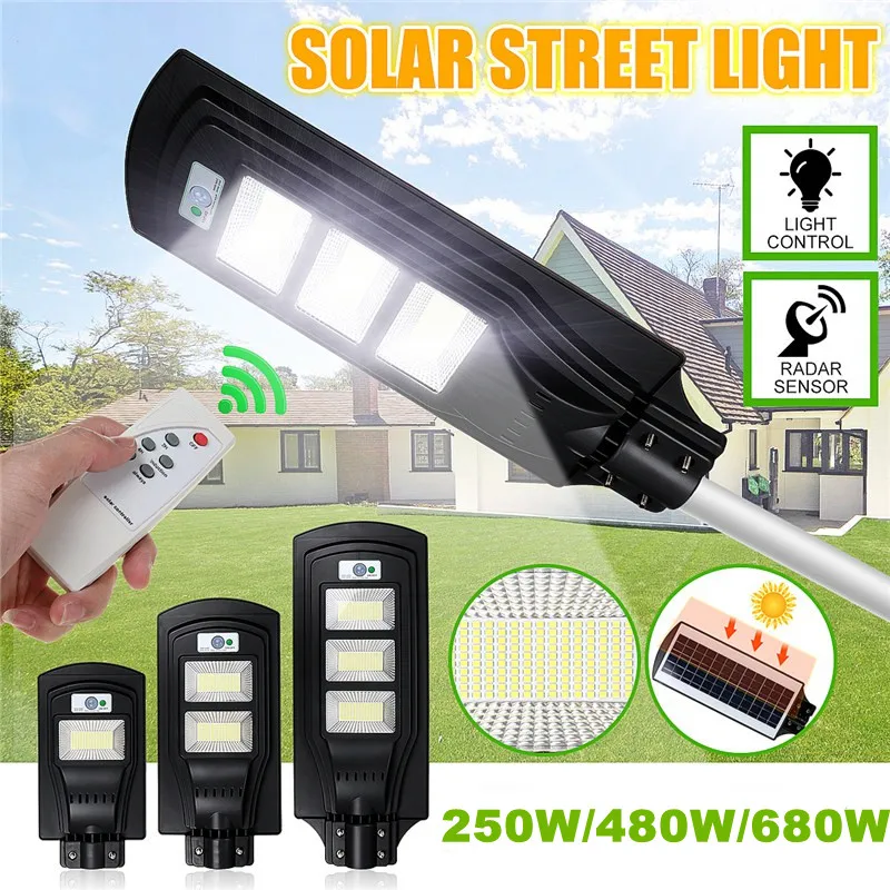 250W-480W-680W-LED-Solar-Lamp-Wall-Street-Light-Super-Bright-Radar-PIR ...