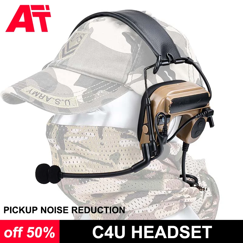 Tactical COMTAC IV Headset Pickup Noise Anti Noise Headphone Outdoor ...