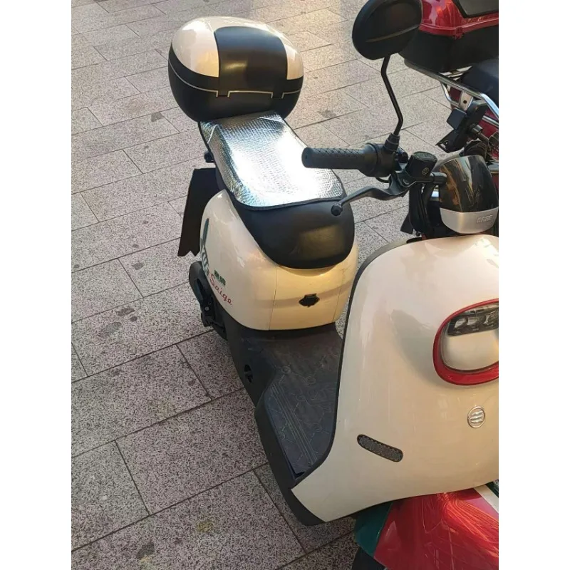 Universal-Waterproof-Motorcycle-Sunscreen-Seat-Cover-Cap-Prevent-Bask ...