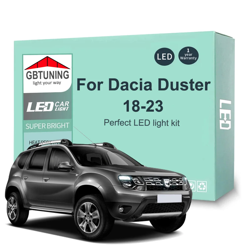 10Pcs-Canbus-LED-Interior-Light-Bulb-Kit-For-Dacia-Duster-2-II-MK2-2018 ...