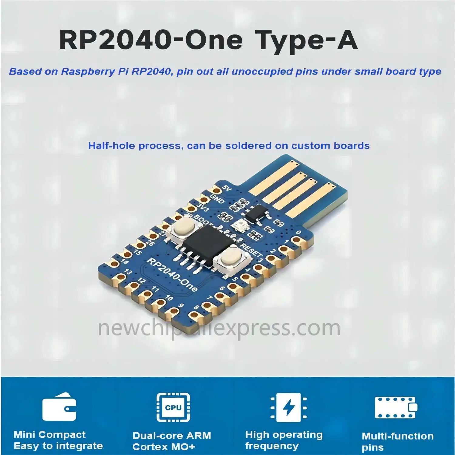 Raspberry-Pi-Development-Board-python-4MB-Flash-vers-o-tipo-A-RP2040 ...