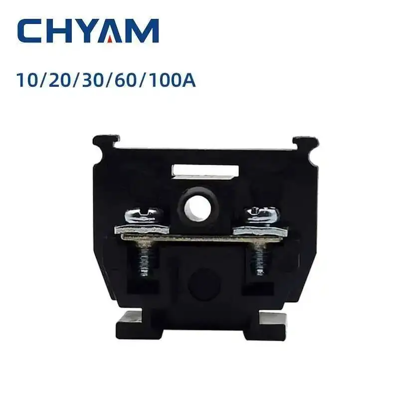 Terminal Block Black TBC 10/20/30/60/100A 600V Connection With Screws ...