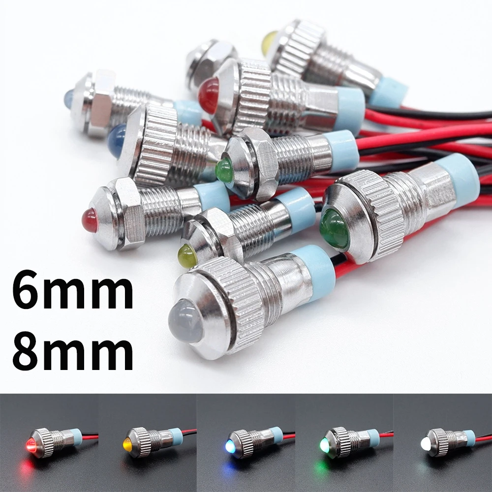 6mm-8mm-Metal-LED-Warning-indicator-light-Power-Supply-Alarm-Signal ...