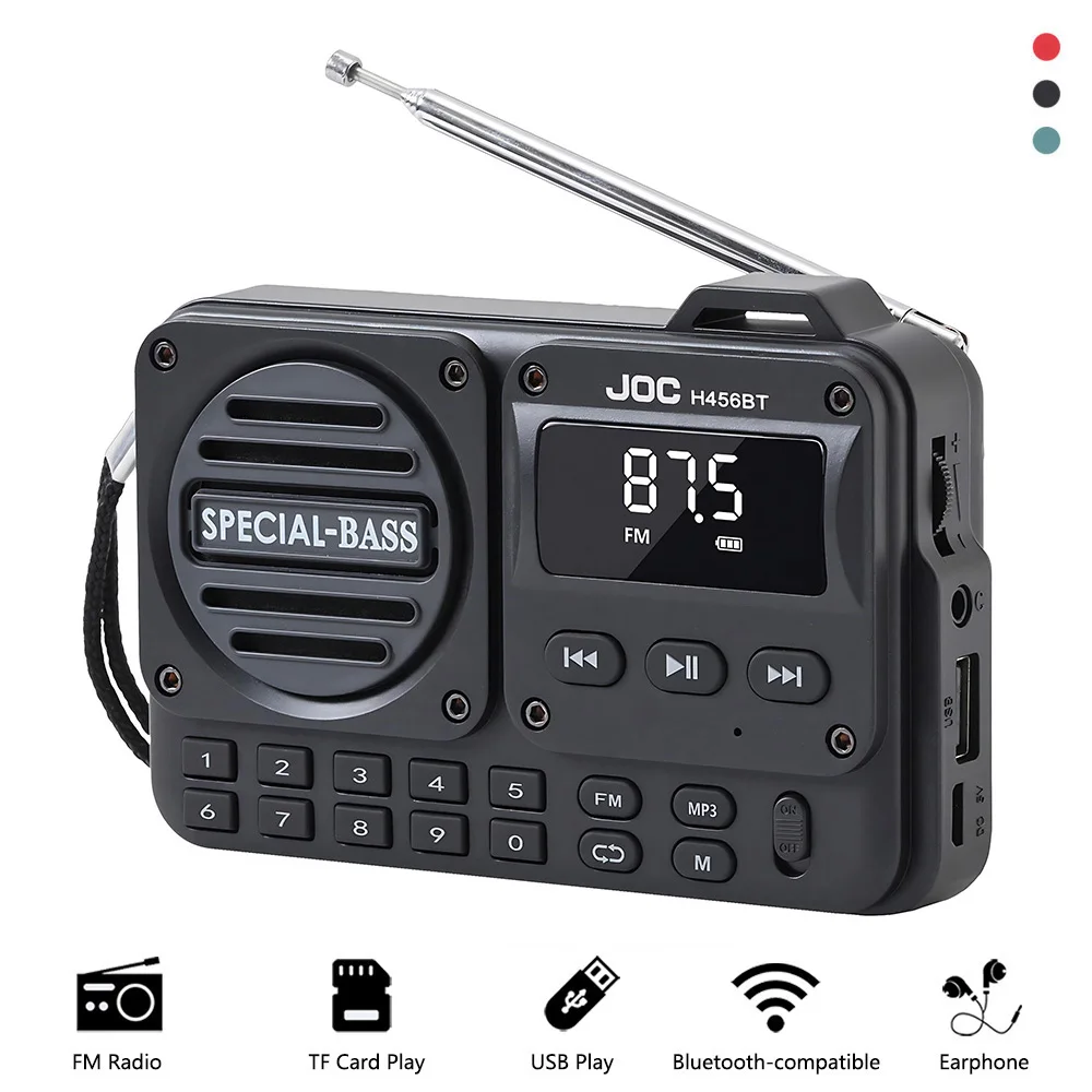 Portable Wireless Bluetooth Speaker Music Box with FM Radio Outdoor ...