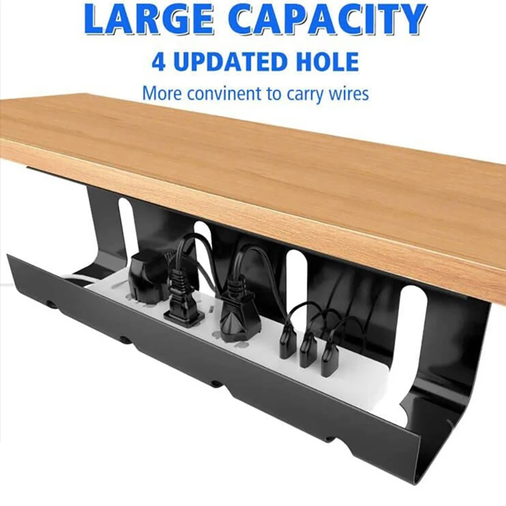 Expandable-Under-Desk-Cable-Storage-Rack-Management-Tray-Desk-Socket ...