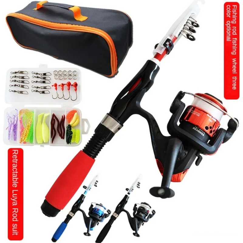 Telescopic-31cm-Mini-Fishing-Rods-Combo-Set-Collapsible-Rods-Reels ...