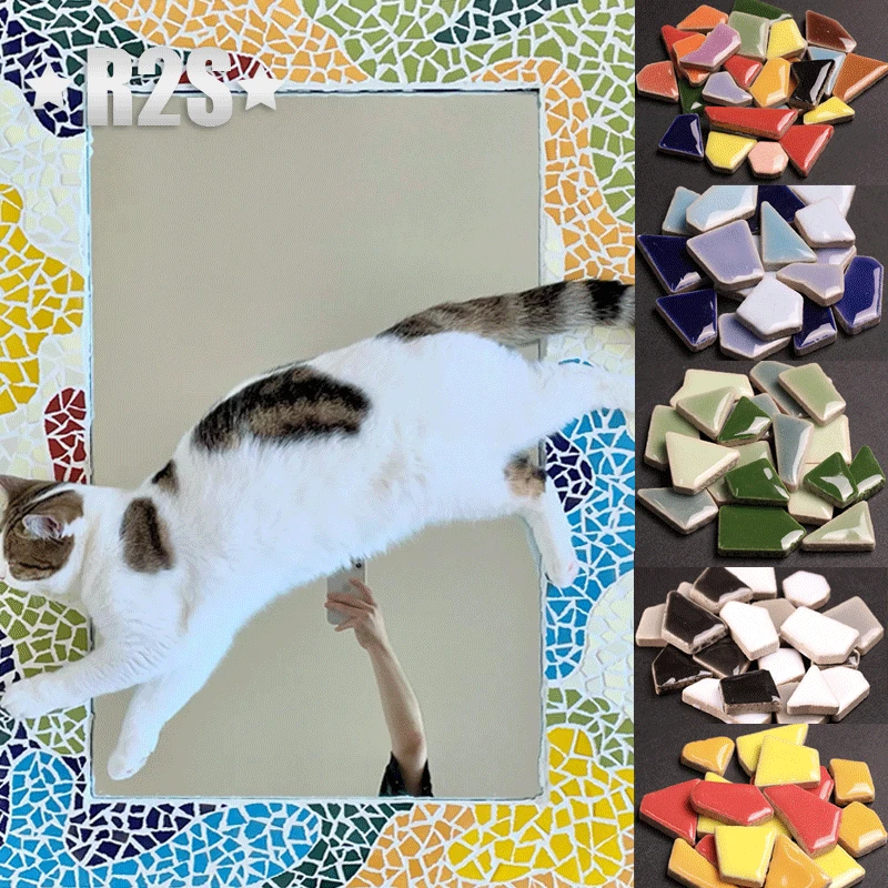 120g-Polygon-Porcelain-Mosaic-Tiles-DIY-Craft-Ceramic-Tile-Mosaic ...