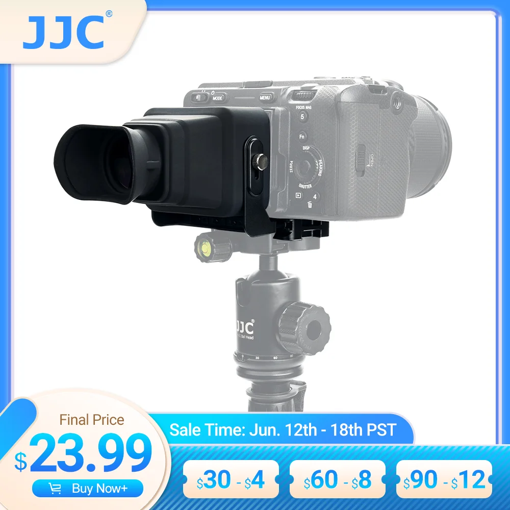 Jjc Sonying Viewfinder Professional 3.0x Hd Lcd Screen Viewfinder Camera Extender Eyecup ...