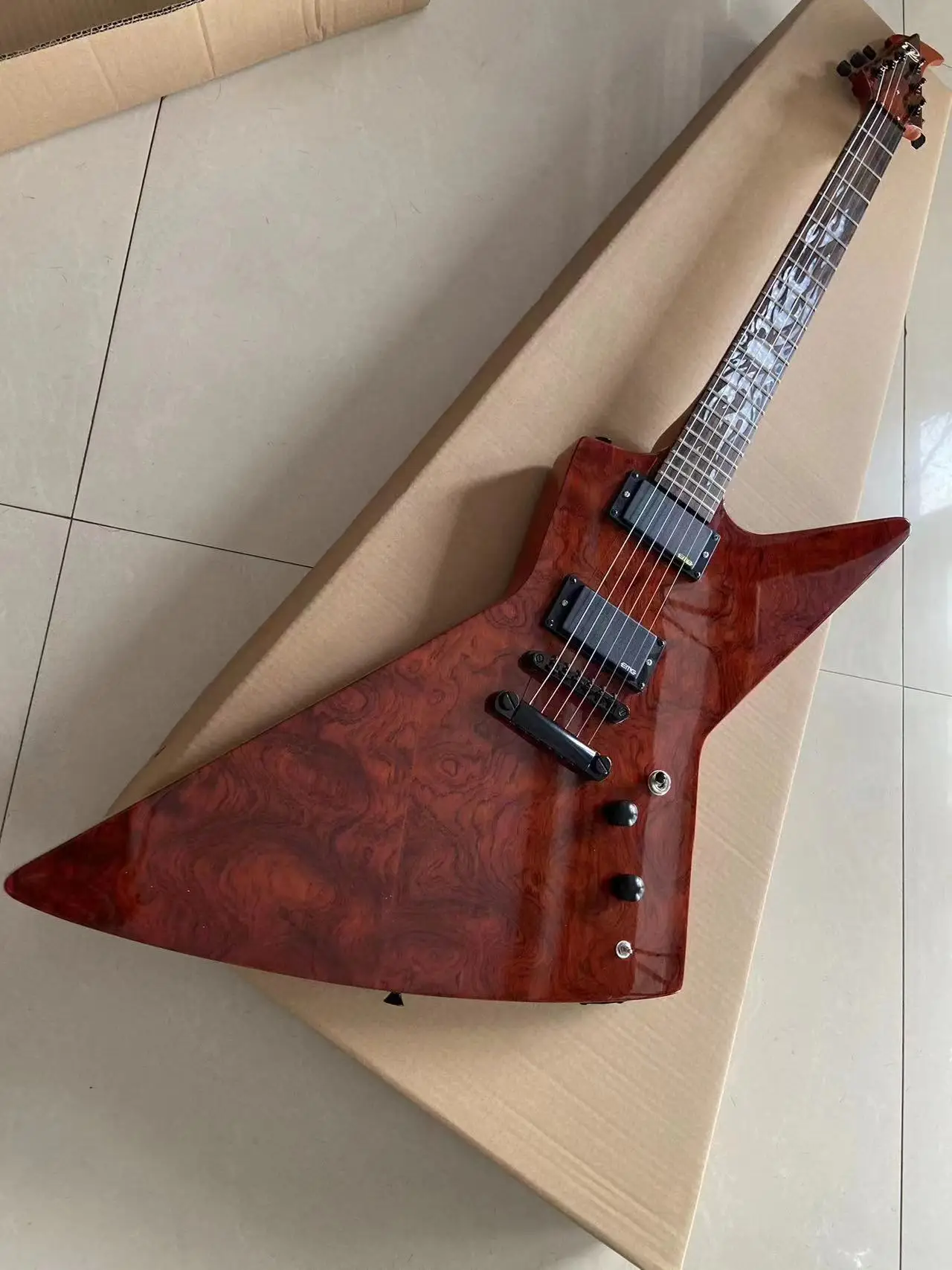 High quality 6-string invisible electric guitar, rosewood veneer ...