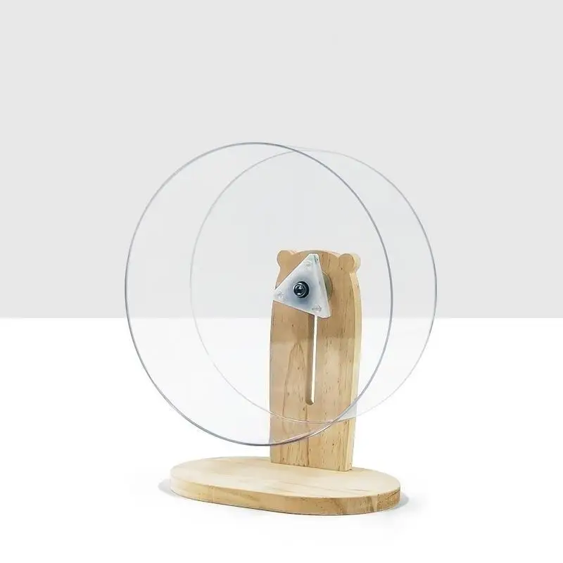 Acrylic-Silent-Hamster-Transparent-Running-Wheel-Golden-Bear-Roller ...