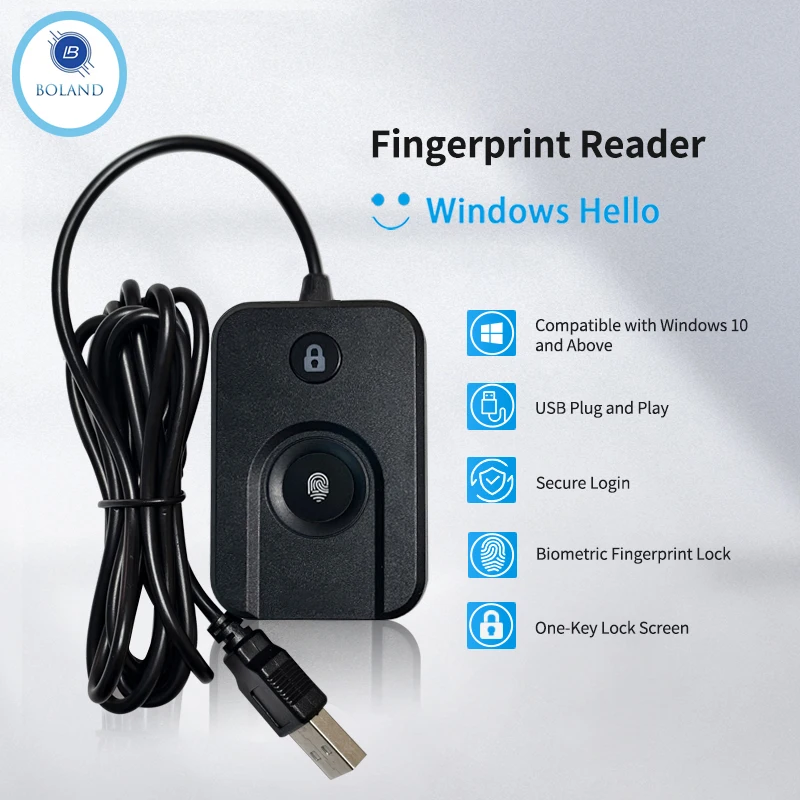 Windows 10 11 Hello Biometric Fingerprint Login Lock Screen USB Reader ...