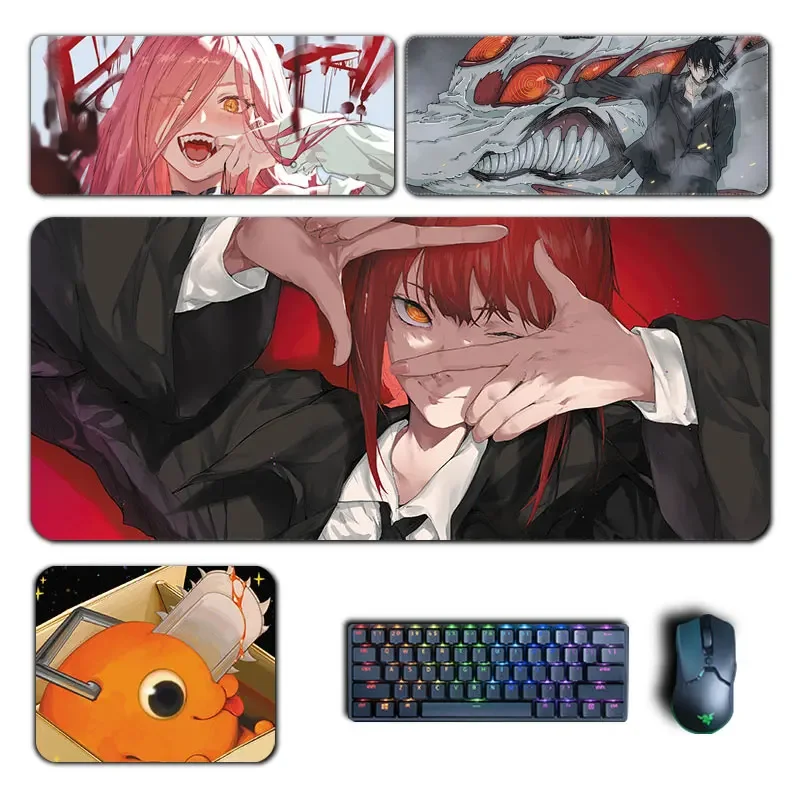 Anime-Chainsaw-Demon-Large-Mouse-Pads-Makima-Power-Aki-Denji-Mousepad ...