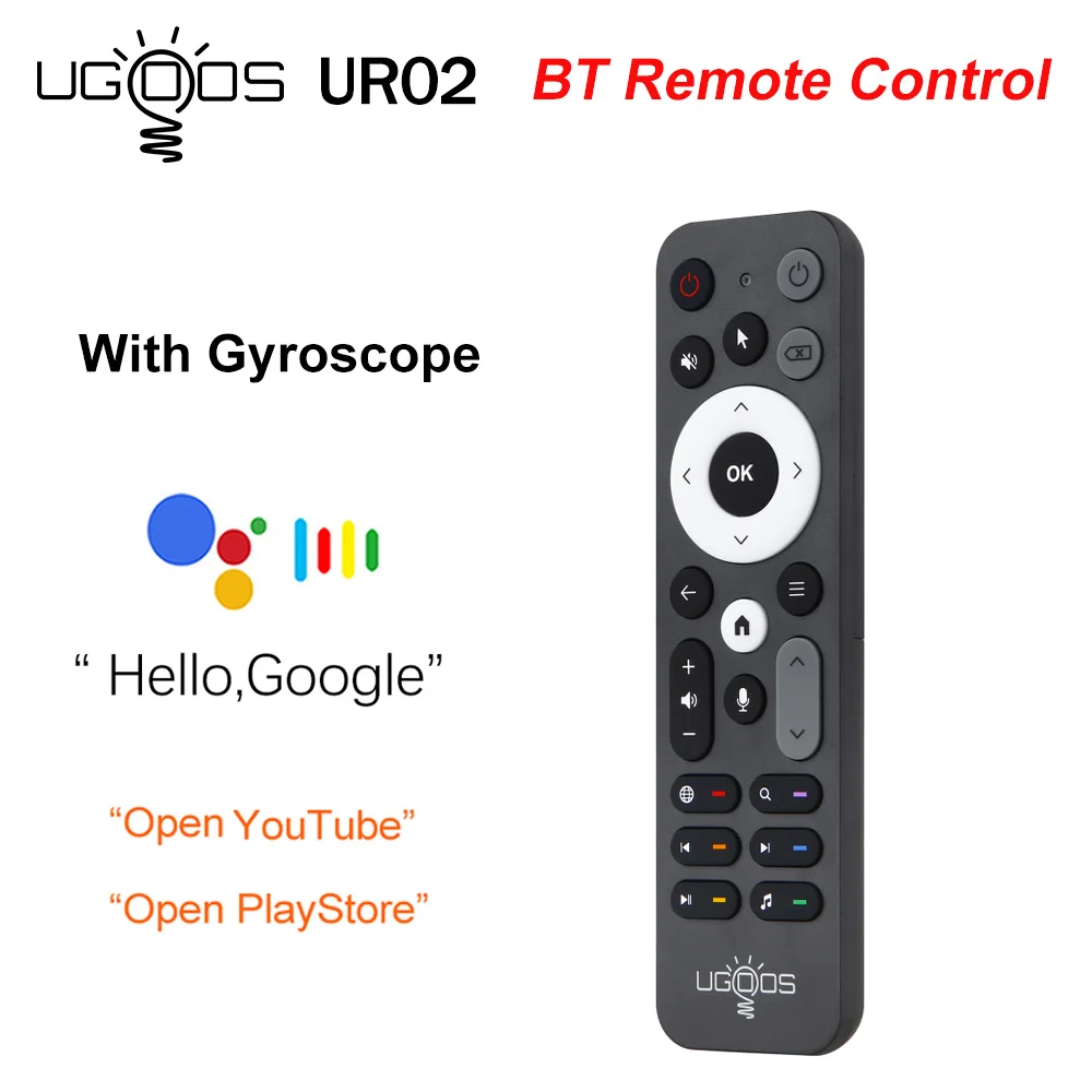 Original-UGOOS-UR02-BT-Voice-Remote-Control-with-Gyroscope-Replacement ...