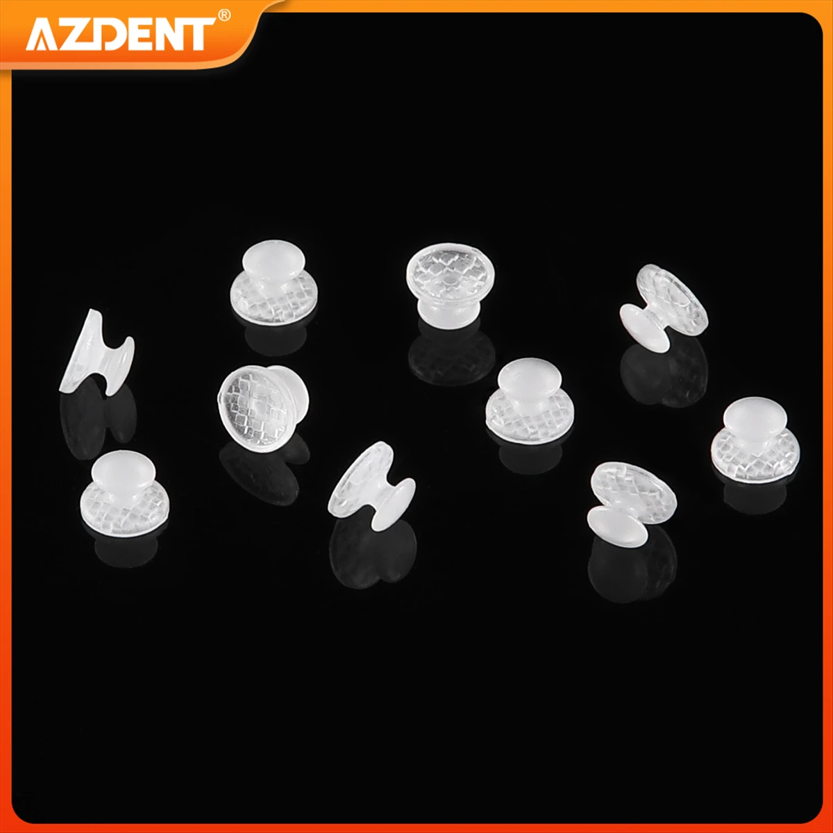 AZDENT-10PCS-Pack-Dental-Orthodontic-Lingual-Buttons-Composite-Clear ...