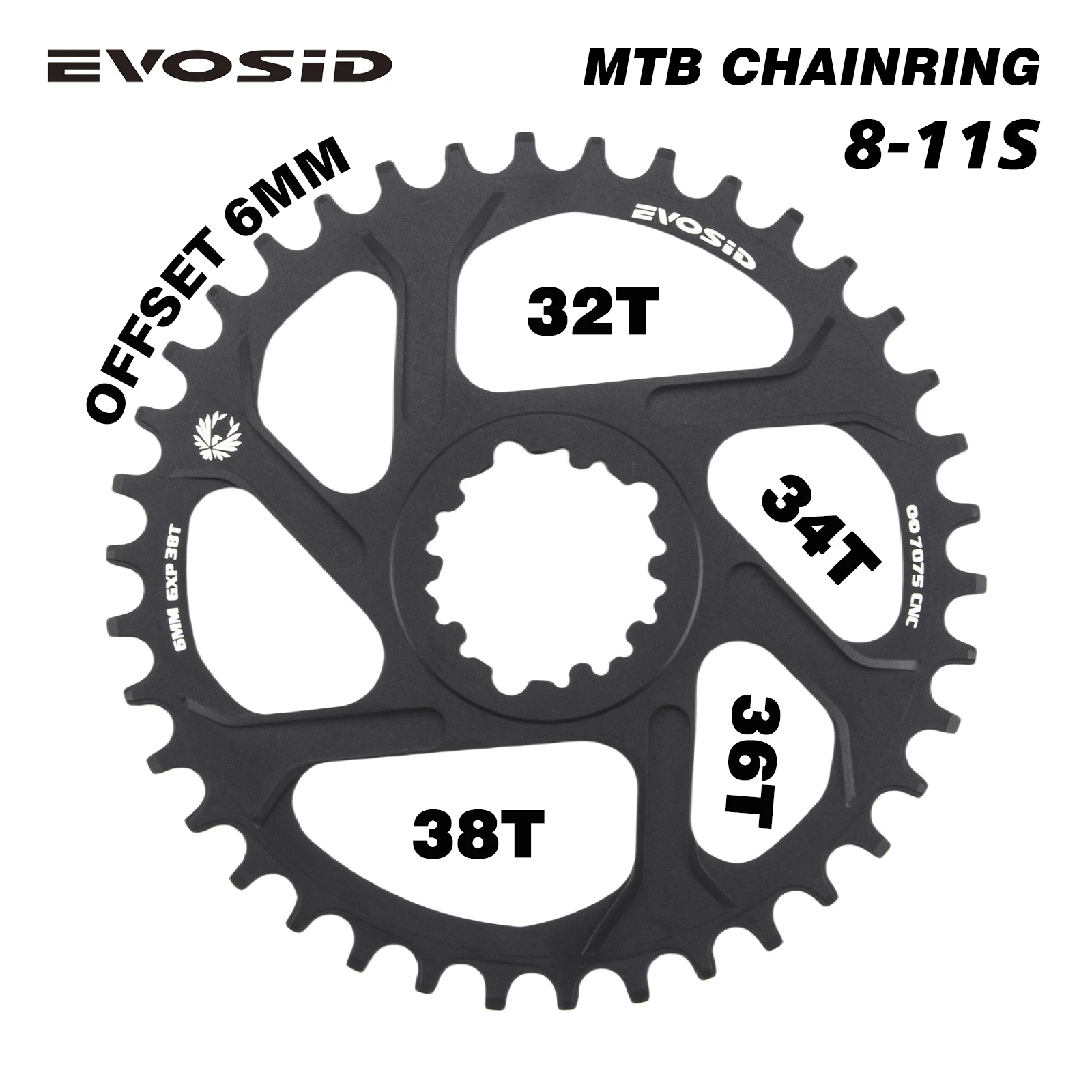 EVOSID-Bike-Chainring-MTB-Bicycle-Wide-Mountain-Bike-Chainwheel-32T-34T ...