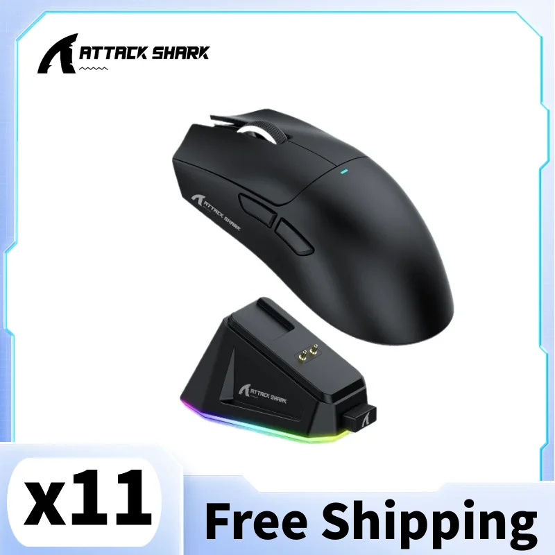 Attack-Shark-X11-Triple-Mode-Wireless-Ultralight-Bluetooth-Mouse ...
