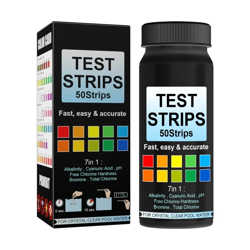 Water Test Kit High Sensitivity Test Strips Detect Ph Total Hardness ...