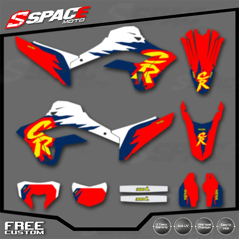 SPACE Custom Motorcycle Graphics Background Decal for HONDA CRF 2021 ...