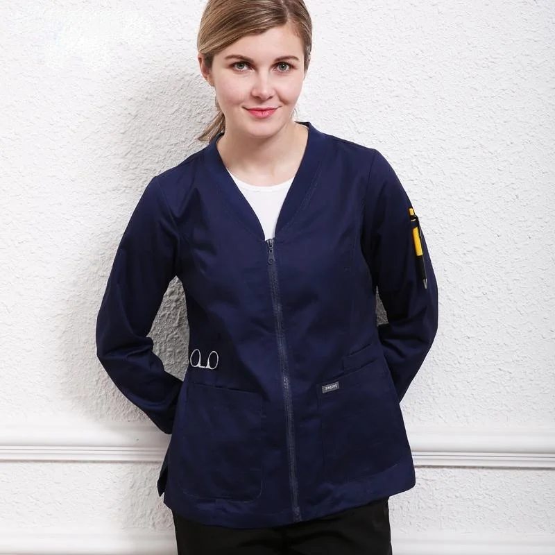 Medical Uniform Set Doctor Long Sleeve Thickened Surgical Scrub Jacket ...