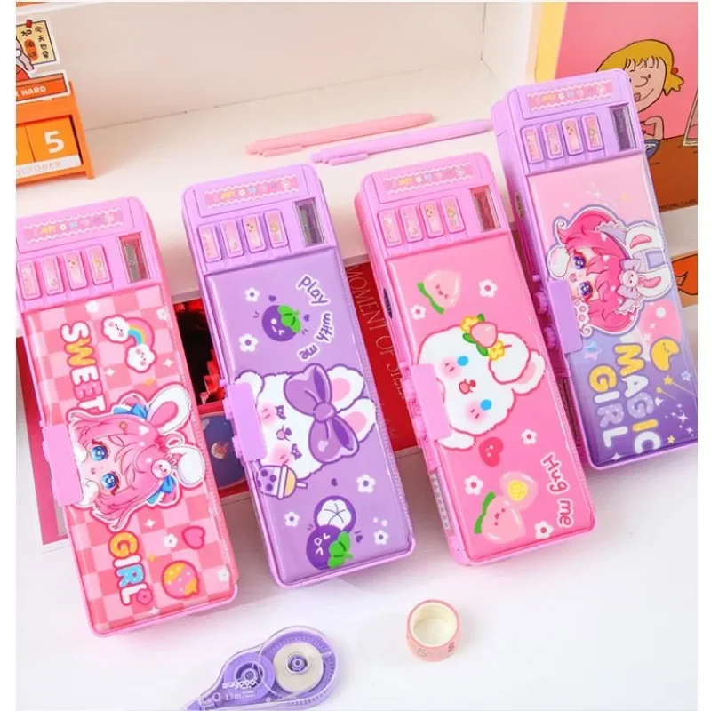 1pcs-Girl-Cute-Pencil-Case-Mechanical-Deformation-Combination-Lock ...