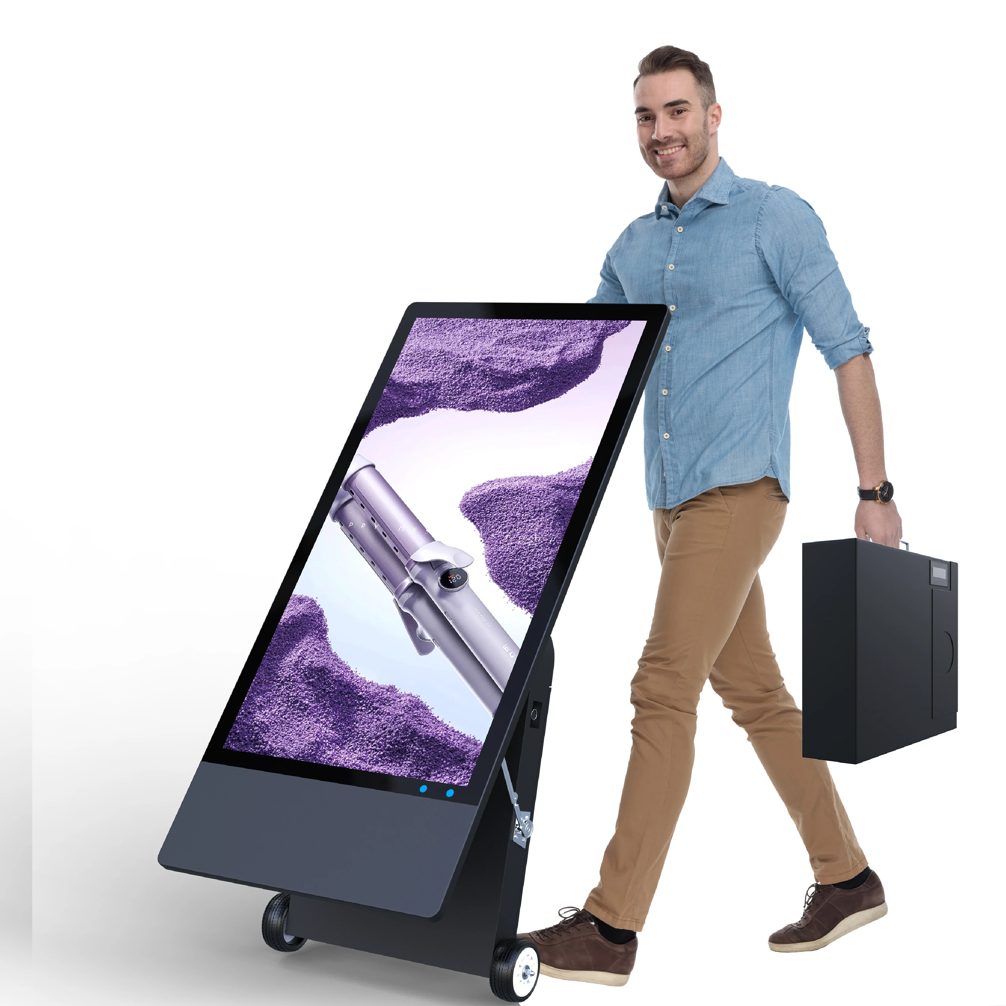Waterproof 43 Inch Portable Battery Digital Signage and Displays LCD ...