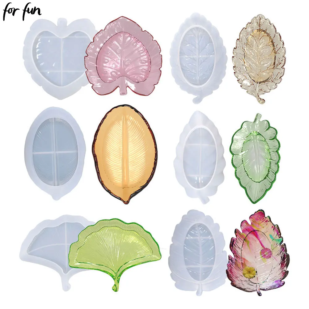 DIY-Leaf-Storage-Tray-Silicone-Mold-Leaf-Storage-Box-Crystal-Resin-Mold ...