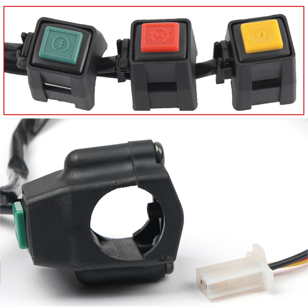 22mm Durable ATV Motorcycle Dual Sport Quad Start Horn Kill Off Stop ...