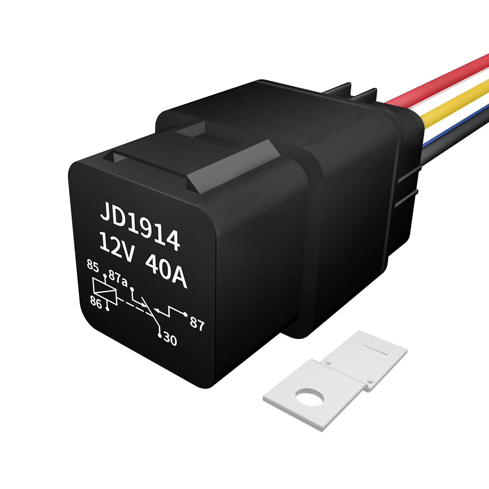 APIELE Waterproof Relay 12V DC 40/30 Amp 5 Pin SPDT Automotive Starter ...