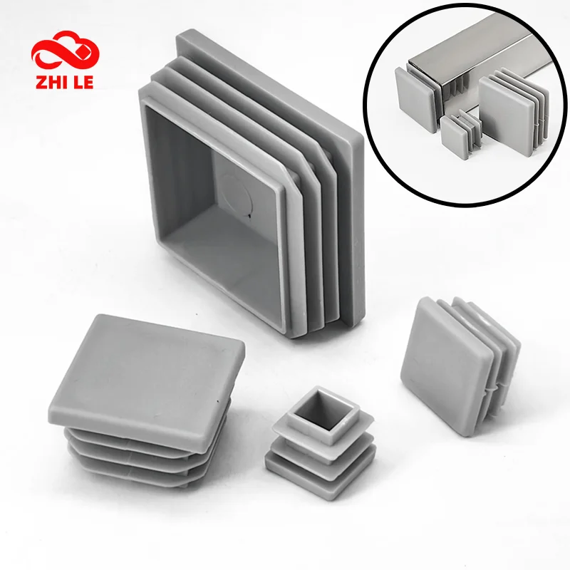 10mm-60mm Furniture Table Foot Tip Chairs Legs Pad Protector Cover Grey ...