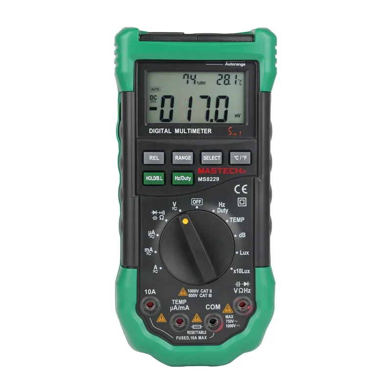 Mastech-MS8229-Digital-Multimeter-Original-5-in1-Auto-Range-Multi ...