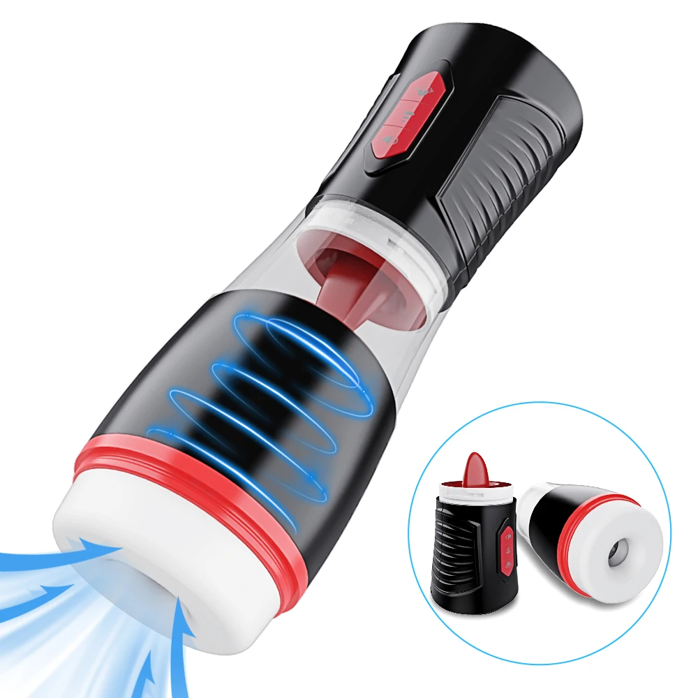 Automatic Blowjob Male Masturbators For Men Real Adult Goods 18 Sucking Machine men's Silicone ...