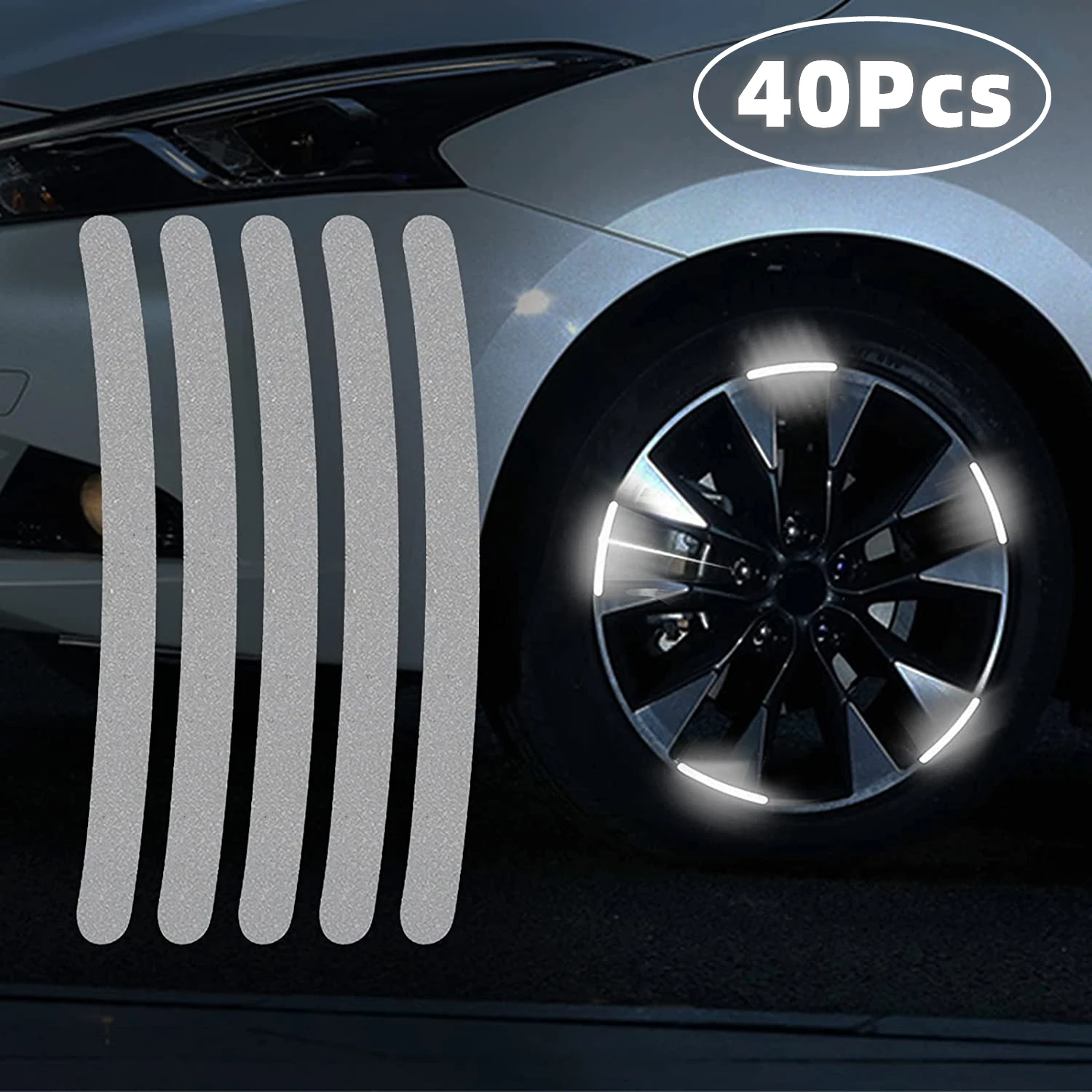 Car-Tire-Rim-Sticker-Auto-Reflective-Sticker-Roadway-Safety-Luminous ...