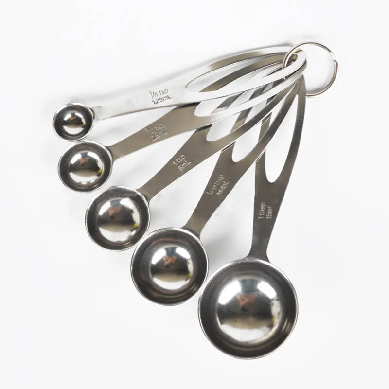 5Pcs-Baking-Accessories-Multi-Purpose-Measuring-Tools-Coffee-Tea-Silver ...