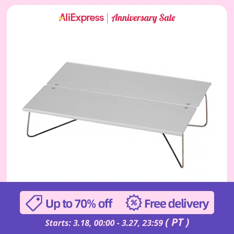 PACOONE-Mini-Folding-Table-Portable-Pop-Up-Outdoor-Picnic-Table ...