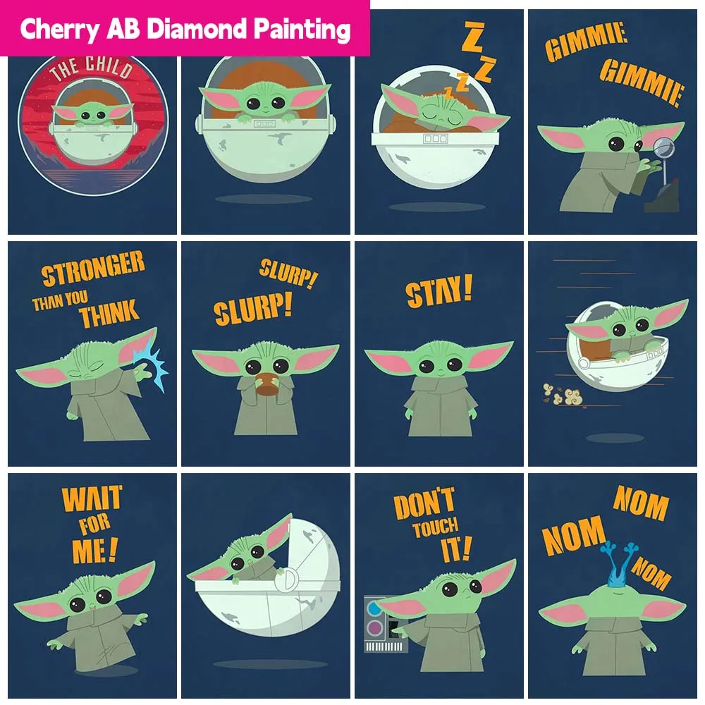 Disney-Tv-Serie-Mandalorian-The-Child-Grogu-5D-DIY-AB-Diamond-Painting ...