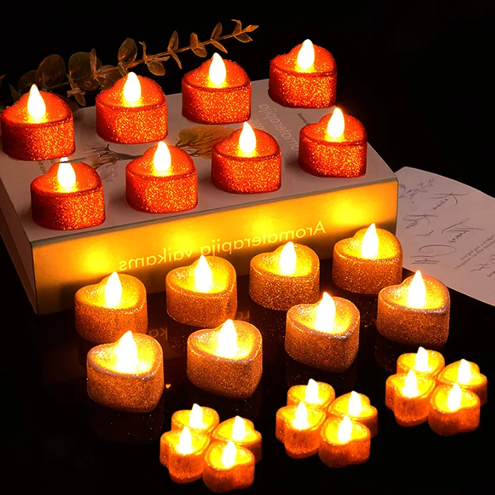 6-3-1Pcs-LED-Love-Electronic-Candle-Light-Wedding-Valentine-Day-Decor ...