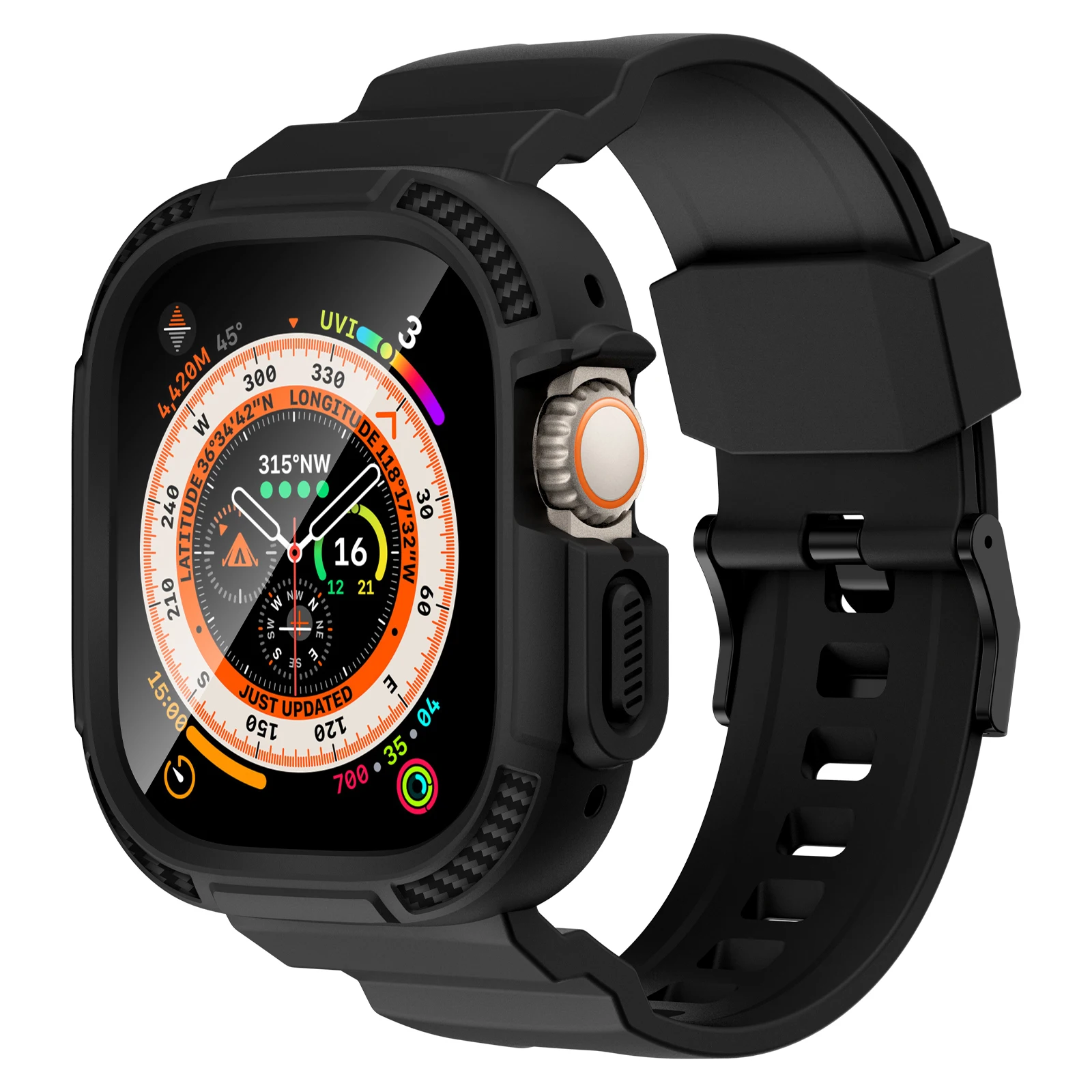 Rugged-Armor-Pro-49mm-strap-for-Apple-Watch-Band-Strap-Case-protector ...