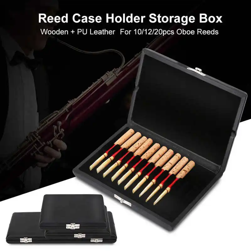 Oboe Reed Case Leather Oboe Reed Holder Storage Box Moistureproof ...