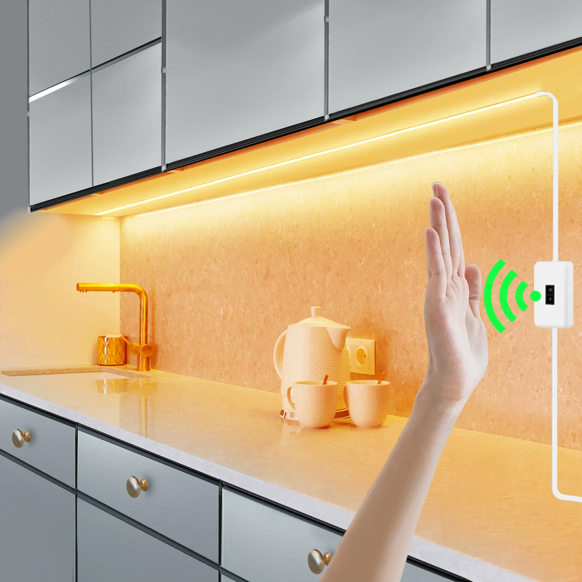 COB-LED-Strip-Light-Bar-Hand-Sweep-Touch-Sensor-Remote-Control-Dimmable ...