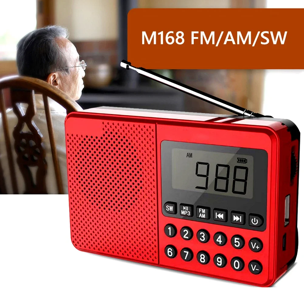Mini-Portable-Radio-FM-AM-SW-Radio-MP3-Player-Dual-Antenna-Handheld ...