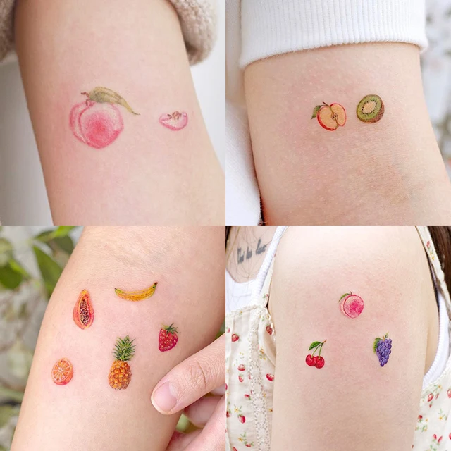 Fruit Face Tattoos Cherry Tattoo | The Flash Tattoo