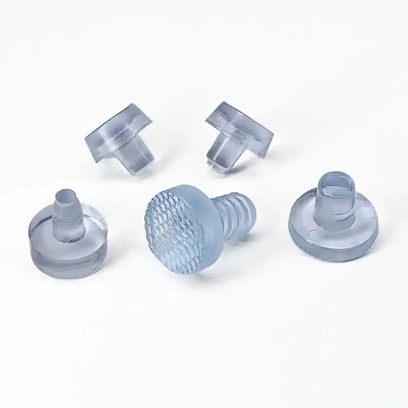 50-200Pcs Silicone Rubber Stopper Chair Stool Foot Pad T-Shaped Stopper ...