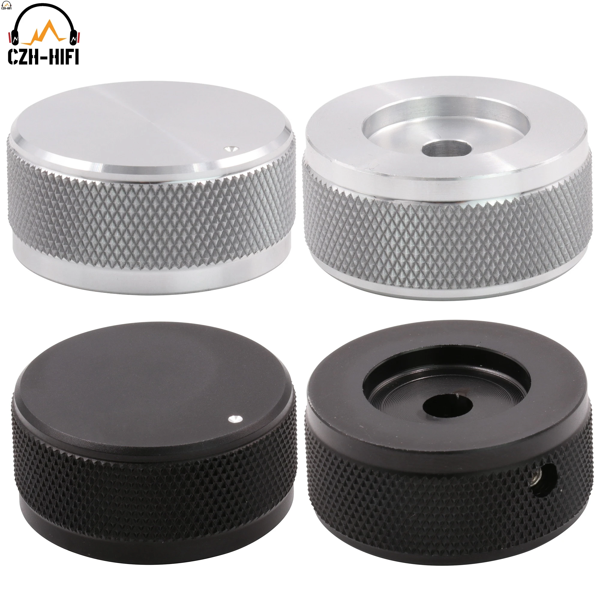 1pc-35x16mm-CNC-Machined-Solid-Aluminum-Volume-Sound-Knob-Hifi-Vintage ...
