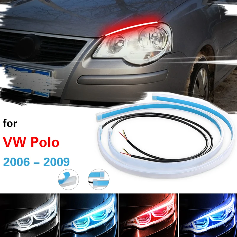 Universal-DRL-LED-Daytime-Running-Light-For-VW-Polo-2006-2009-Scan ...