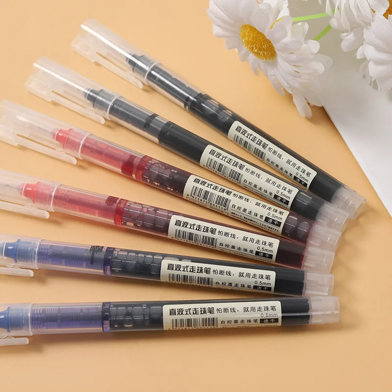 0-5mm-Ultra-Fine-Finance-Gel-Pen-Black-Blue-Red-ink-Refills-Rods-Gelpen ...