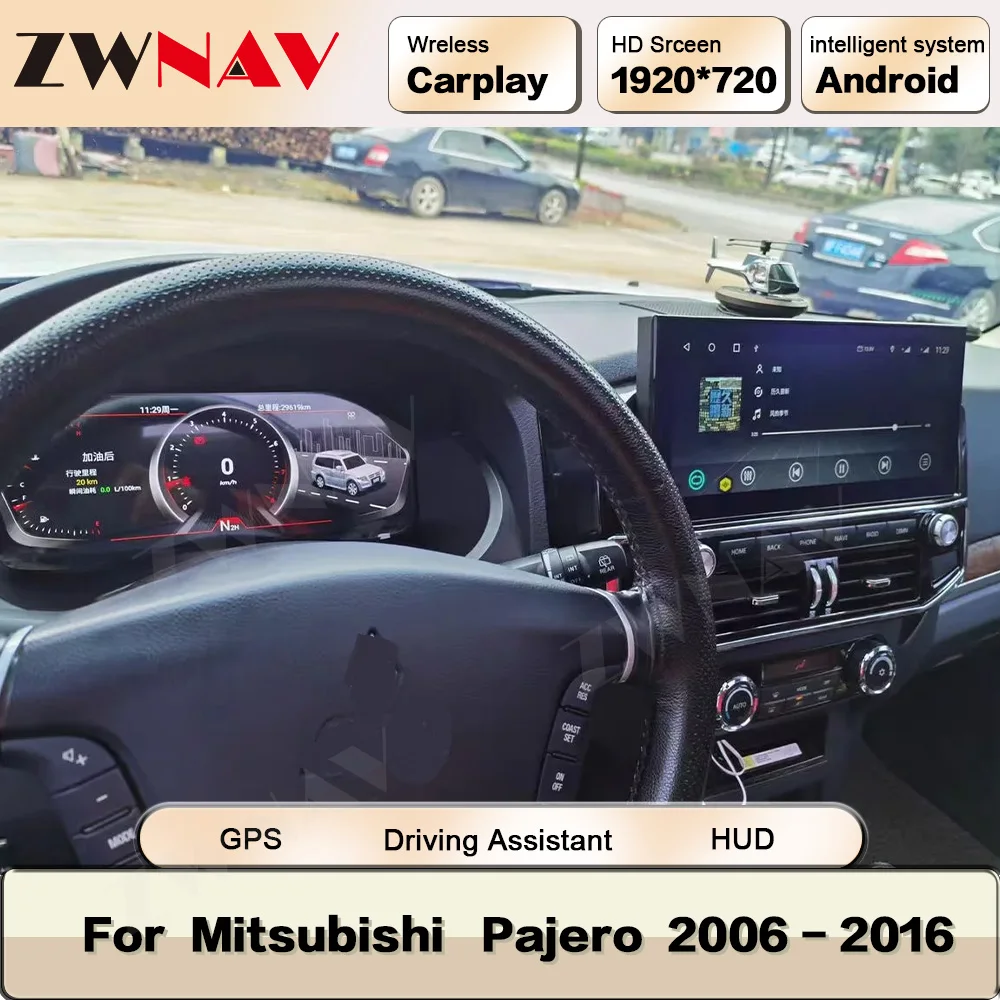 Digital Meter Screen for Mitsubishi Pajero 2006-2016 IPS Instrument ...