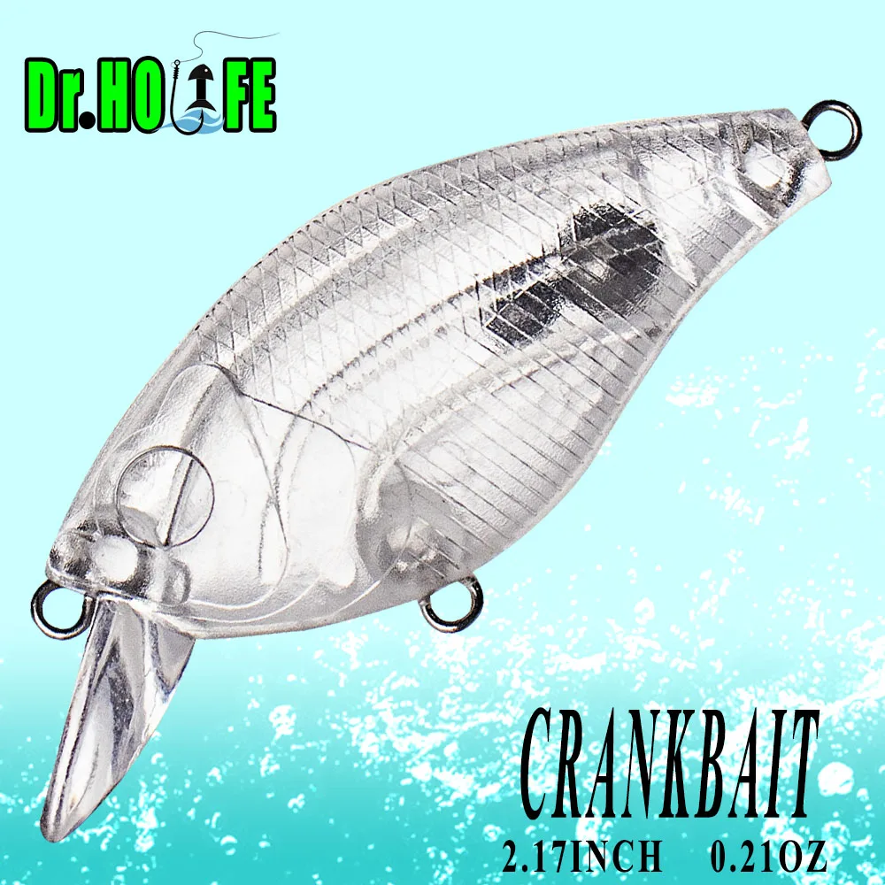 Dr.Holife 20PCS/LOT Unpainted Crankbait Blanks Lure 5.5CM 6G Rattles ...