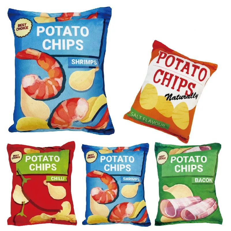 Funny-Crisps-Plush-Filled-Toys-for-Pets-Squeaky-Chew-Toy-Bite-Resistant ...